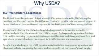 How US Department of Agriculture Works(USDA.pptx