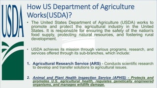 How US Department of Agriculture Works(USDA.pptx