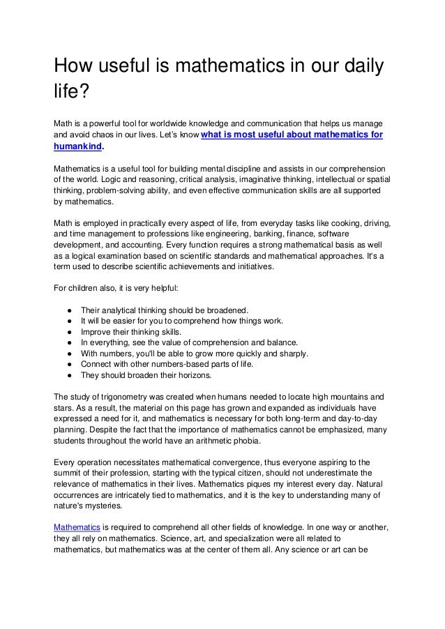 How Useful Is Mathematics In Our Daily Life pdf how-useful-is-mathematics-in-our-daily-life-pdf