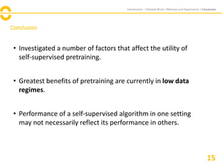 How useful is self-supervised pretraining for Visual tasks? | PPT