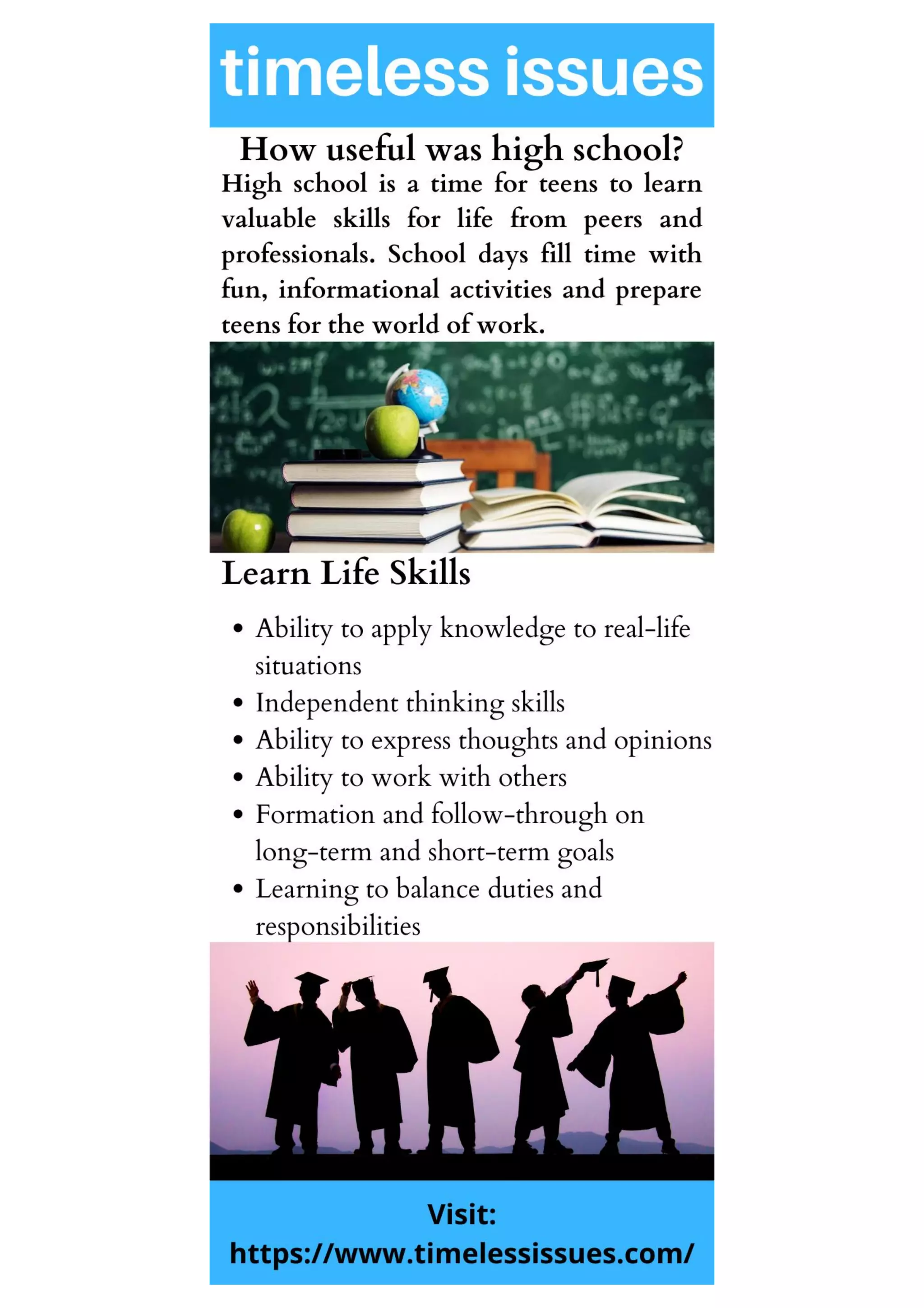 How useful was high school - Timeless Issues | PDF
