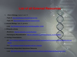 4 Genetics - How variability is produced in a population | PPTX ...