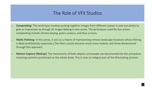 How VFX Enhances Art of Visual Storytelling.pptx | Computer Animation ...