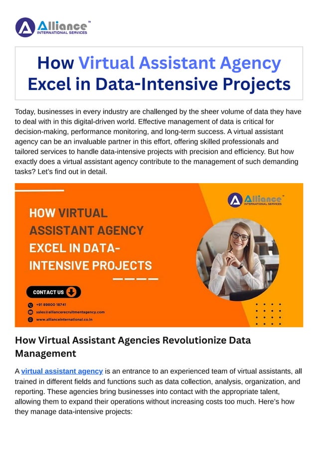 How Virtual Assistant Agency Excel in Data-Intensive Projects.pdf