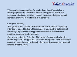 How Visa Officers Assess Your Study Visa Application: Key ...