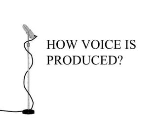 How voice is produced | PPTX