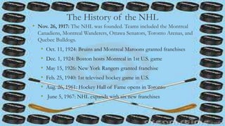 How was the game of hockey was created | PPT