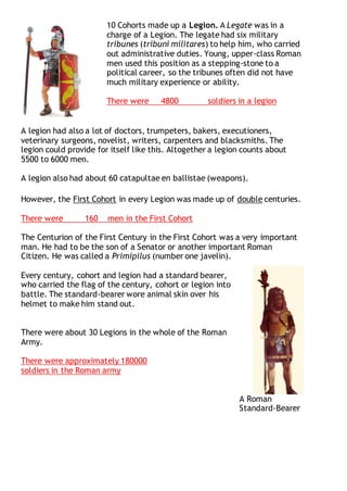 2 How was the roman army organised | DOCX