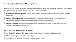 The Essential Role of Water in Whiskey Production | PPTX