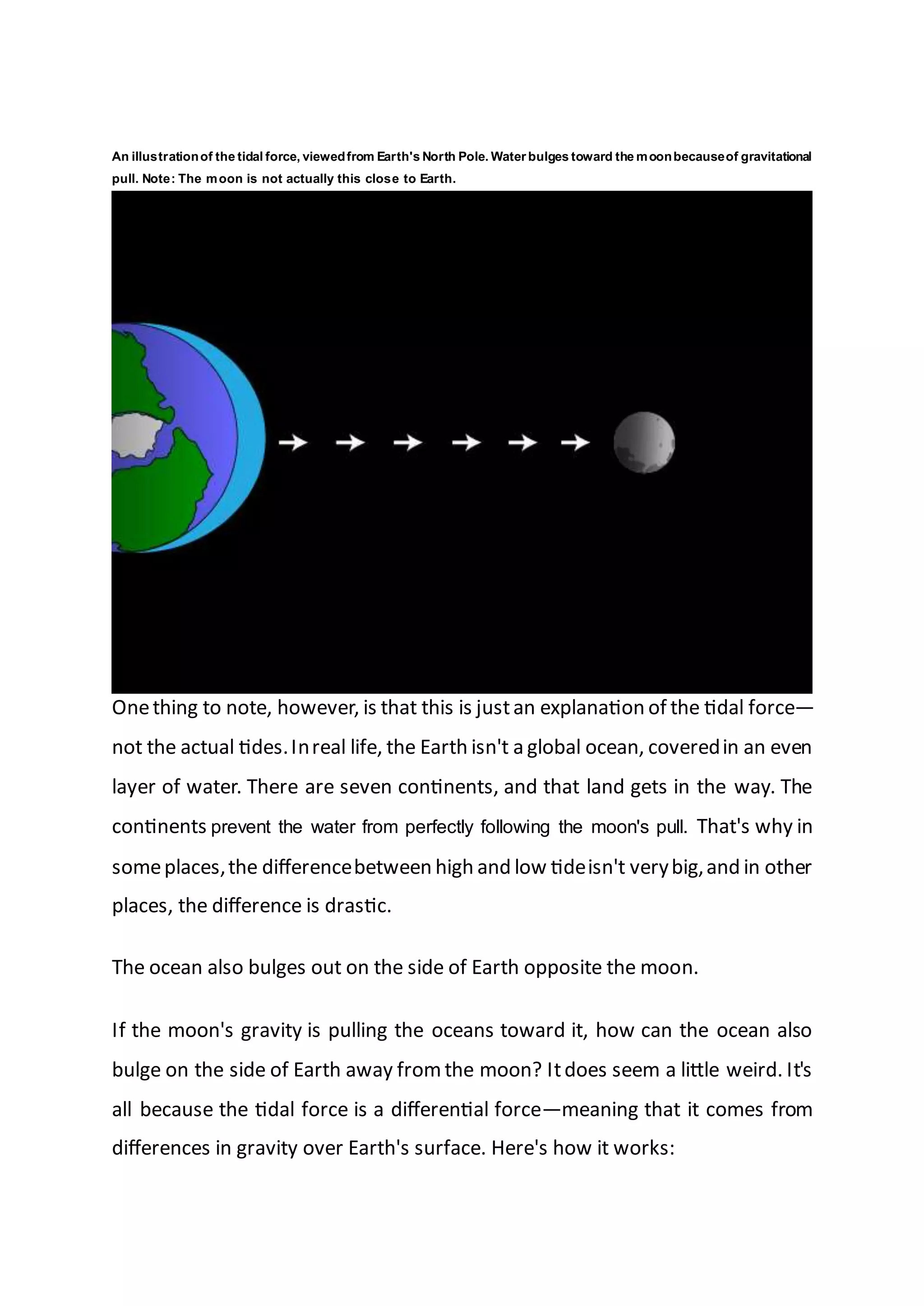 How waves, tides and currents are formed ? | DOCX