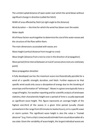 How waves, tides and currents are formed ? | PDF