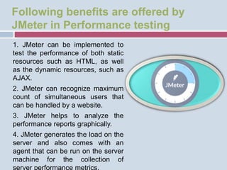 How we can measure server performance using jmeter? | PPT
