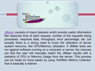 How we can measure server performance using jmeter? | PPT