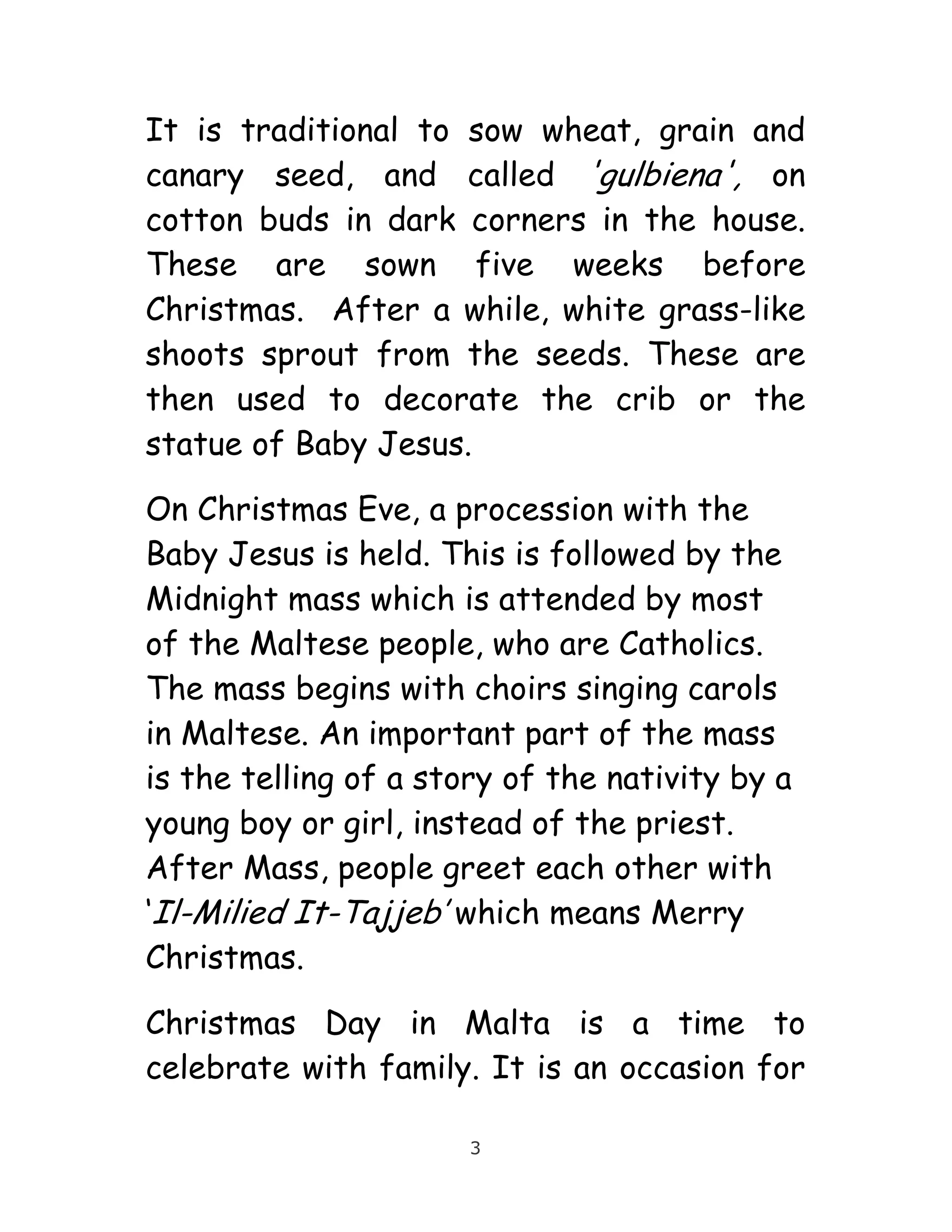 How We Celebrate Christmas In Malta | PDF