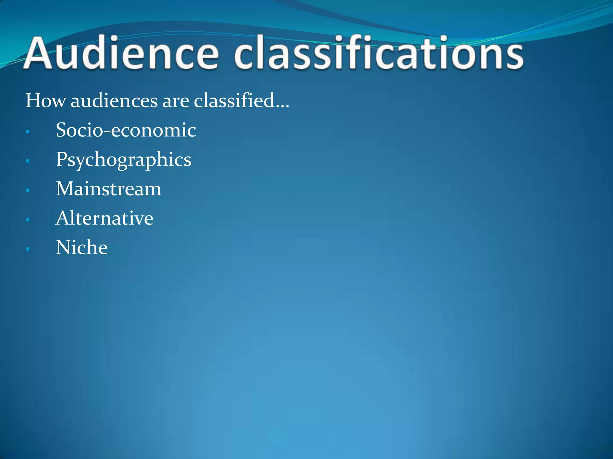 How we define audiences | PPT