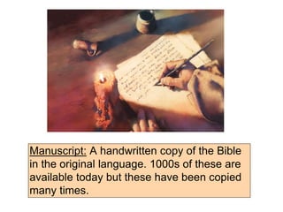 How we got the Bible modified pp | PPT