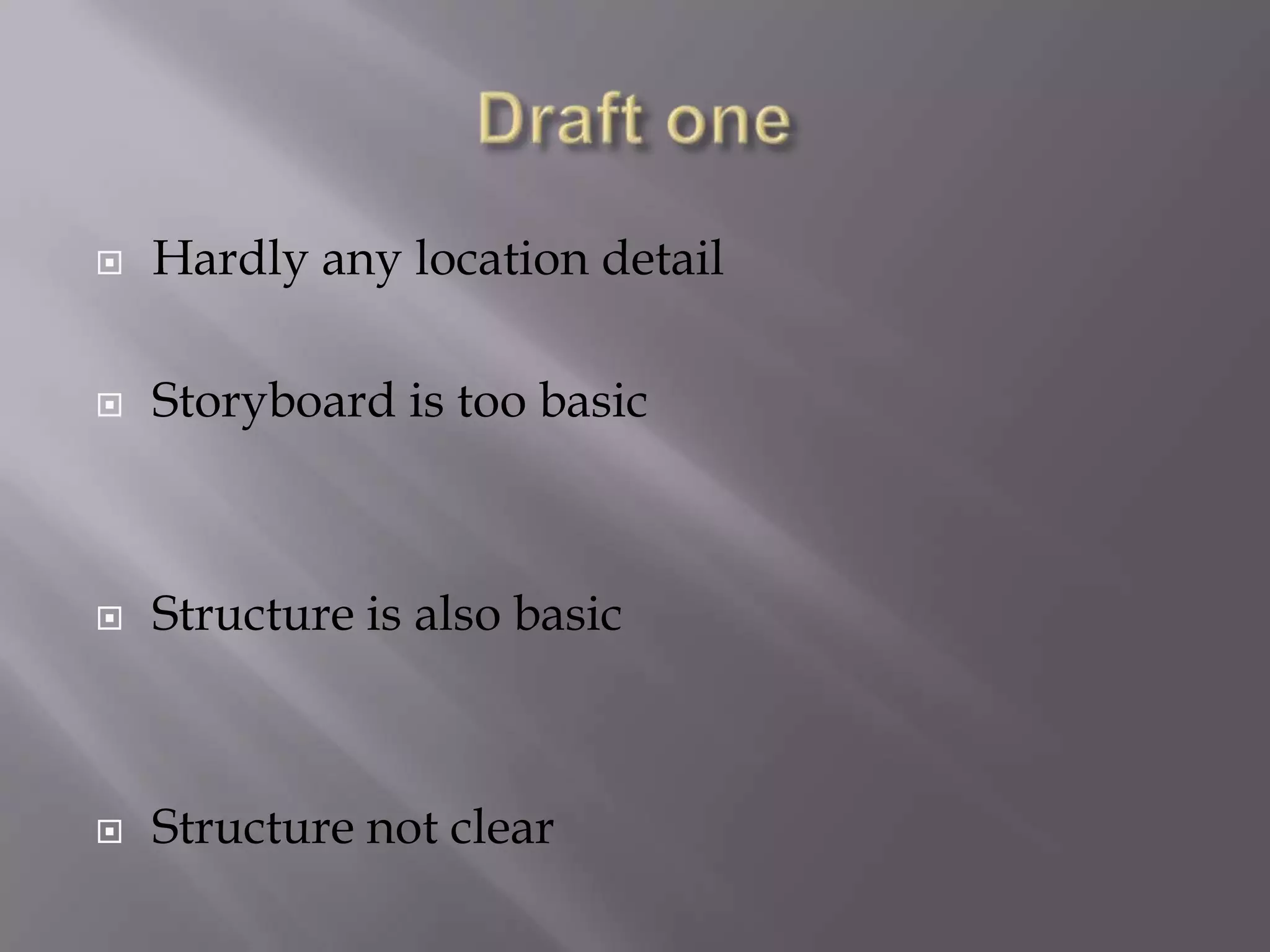 How we improved through drafts | PPT