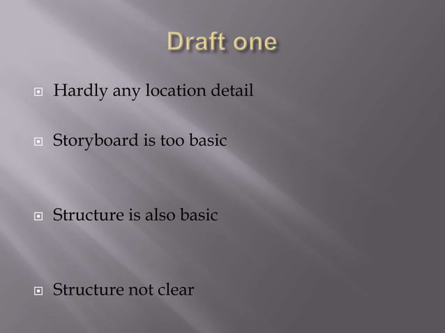 How we improved through drafts | PPT