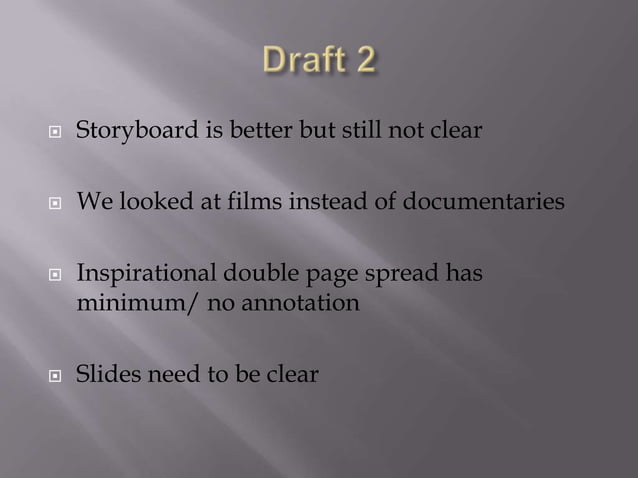How we improved through drafts | PPT