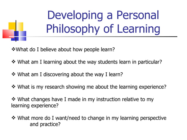 How we learn: discussion on levels of knowing | PPT
