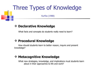How we learn: discussion on levels of knowing | PPT