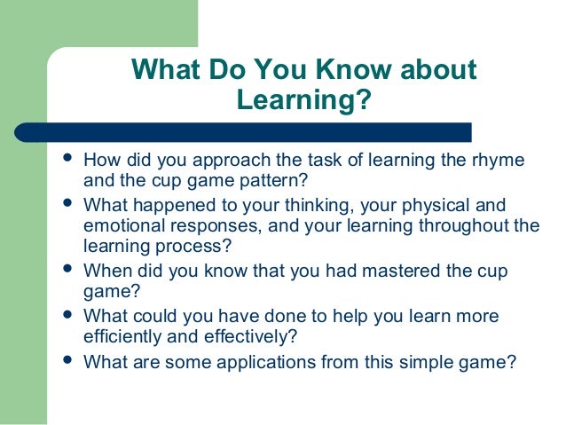 Understanding How We Learn by Steve Dunn