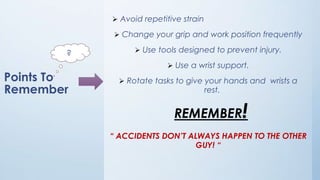 How We Protect Our Hand From Hazards in Our Daily Life | PPTX | First ...