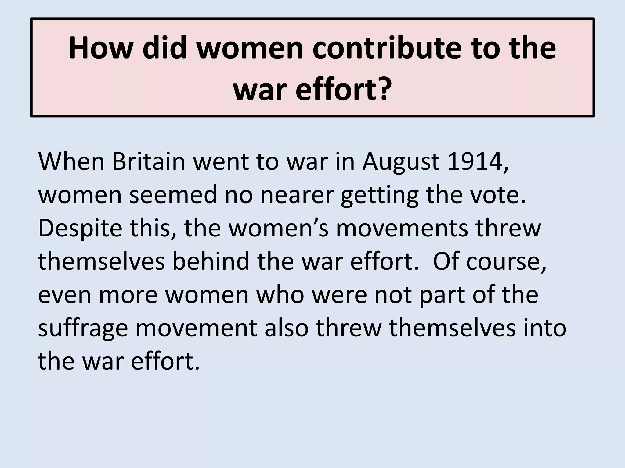 How were civilians affected by the First World War? | PPTX