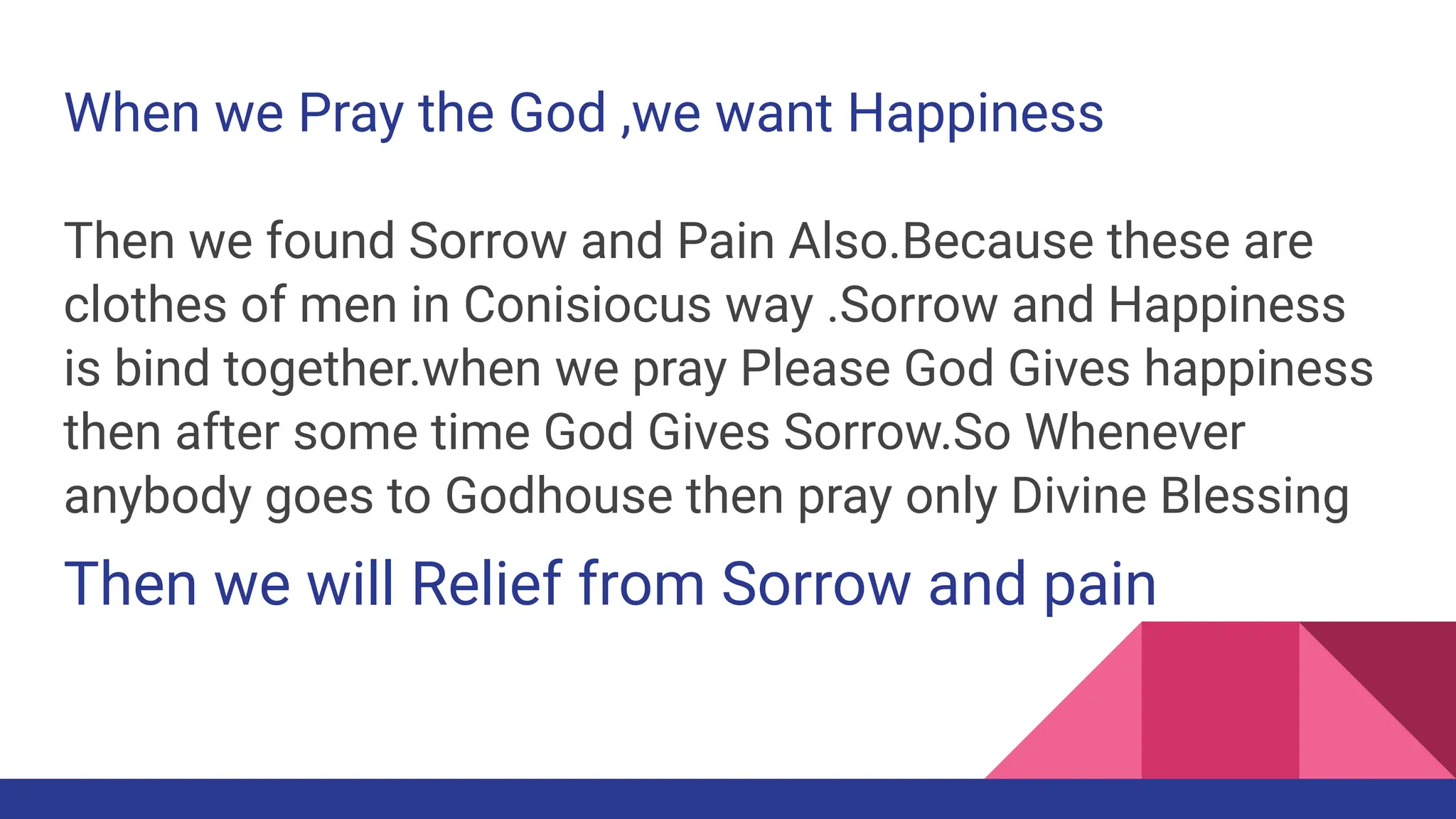 How we can Relief from Sorrow and pain in life | PDF