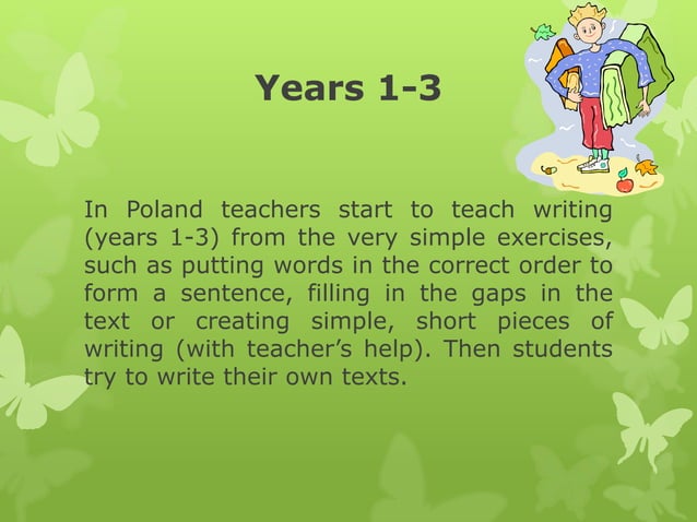 How we teach writing in Poland | PPT