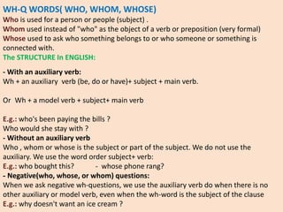 How we translate wh questions in english & arabic (2) | PPTX