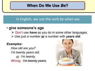 How We Use be | PPTX | Programming Languages | Computing