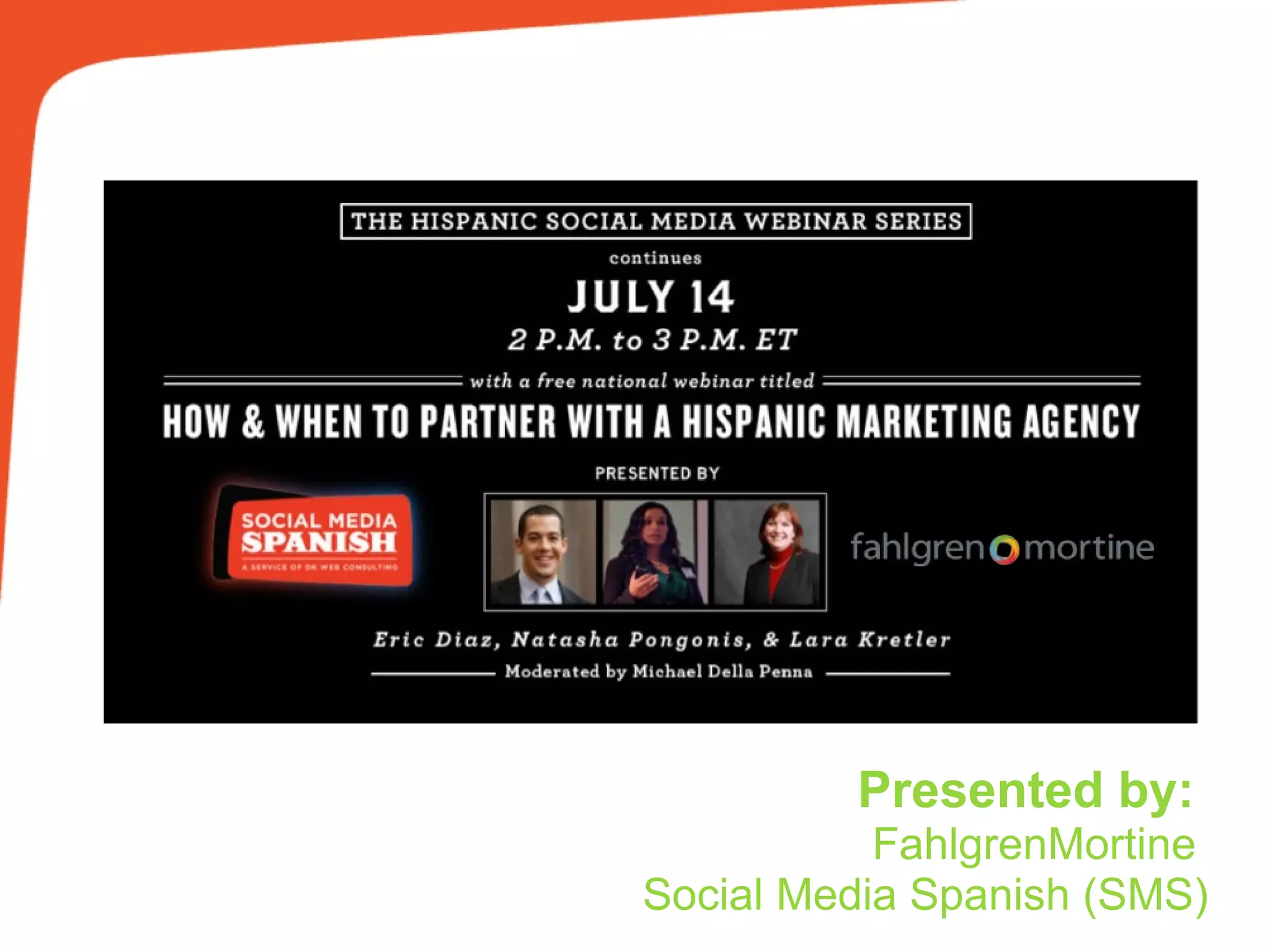 How and When to Partner with a Hispanic Marketing Agency | PPT
