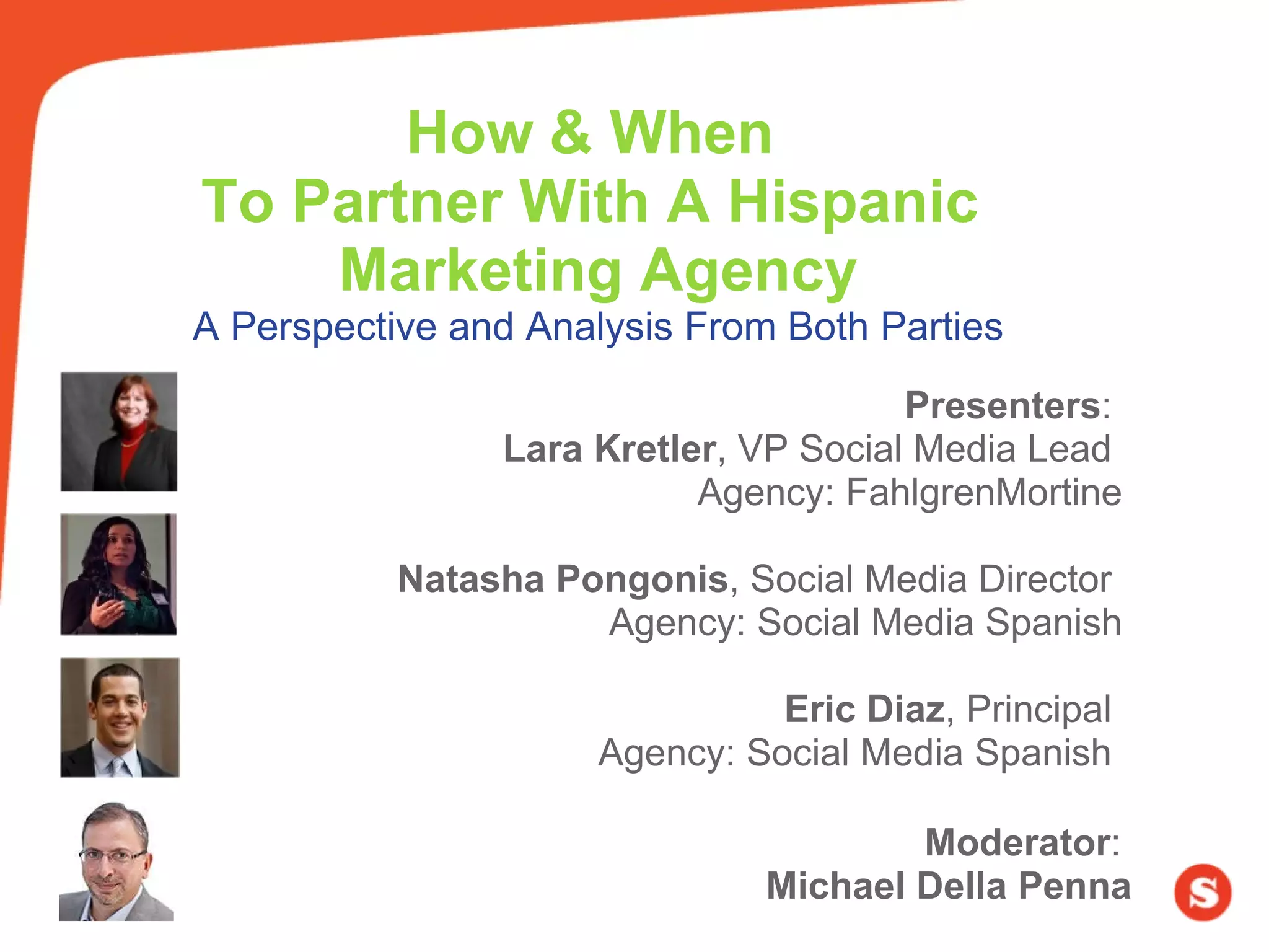How and When to Partner with a Hispanic Marketing Agency | PPT