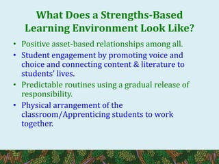 The How and Why of Strengths-based Teaching | PPT