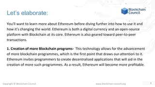How will ethereum change the world | PPT