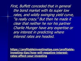 How Will Negative Interest Rates Affect Your Investing? | PPT