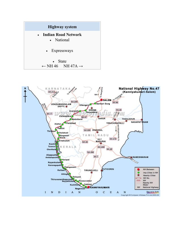 How will you find out a nh47 route map in tamilnadu | PDF