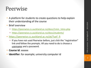 How wise is peerwise for assessment | PPT