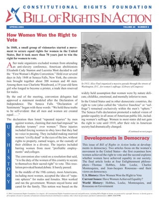 How Women Won the Right to Vote | PDF