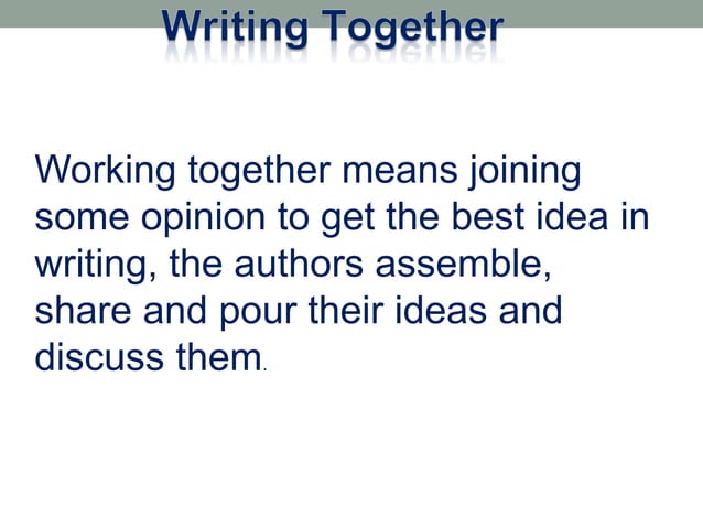 How writers write | PPT