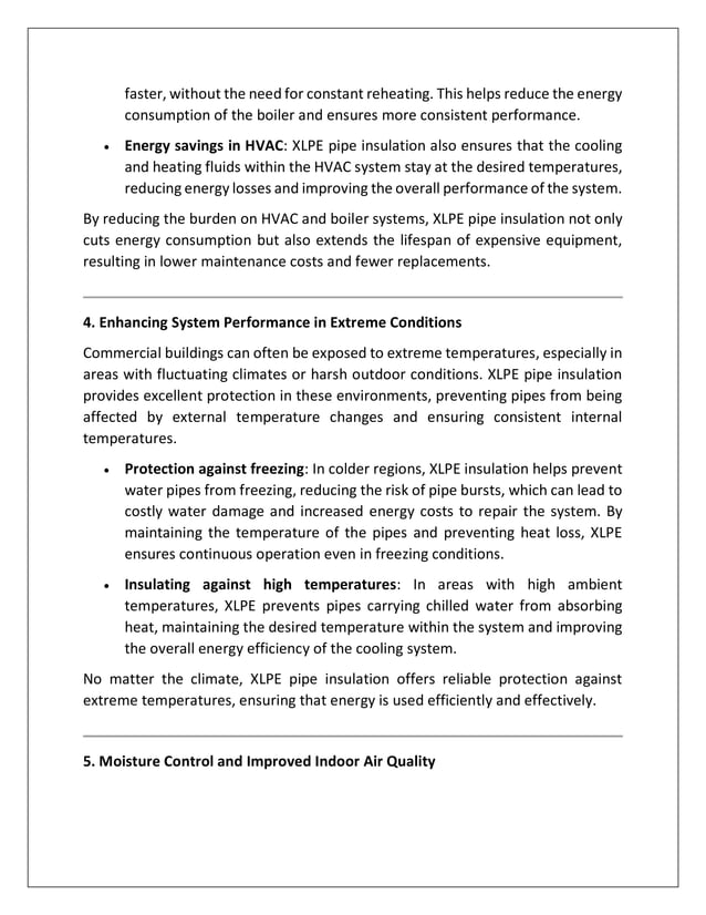 How XLPE Pipe Insulation Enhances Energy Efficiency in Commercial ...