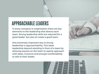 How You Can Become an Approachable Leader | PPT