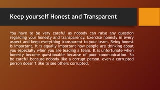 How you can gain your respect and acceptance in the team | PPT