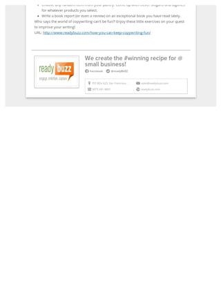 How you can keep copywriting fun | PDF