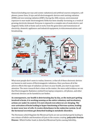 How your body gets affected with mobile radiations | PDF