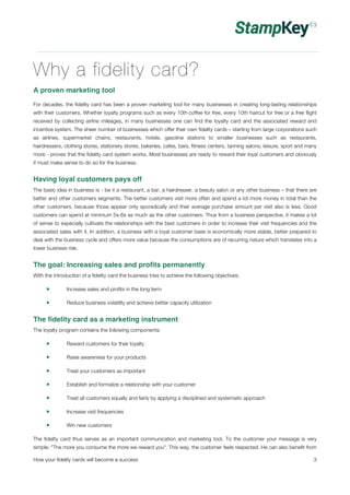 How your fidelity cards will become a success | PDF
