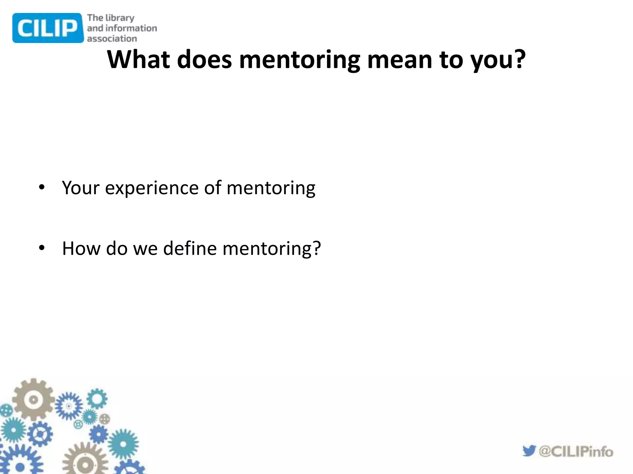 Role of the Mentor | PPTX
