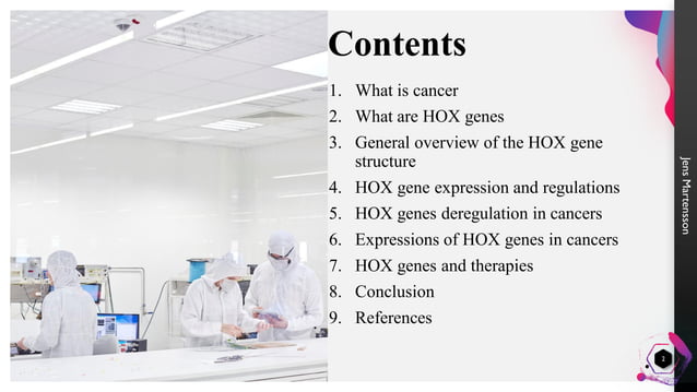 Hox genes and their role in cancers. | PPT