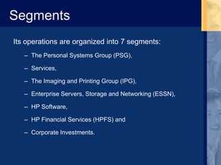 Organization Study at HP | PPTX